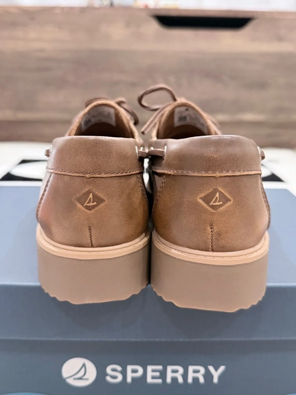 Sperry | Shoes | Sperry Top Sider Round Toe Wells Boat Leather Shoes ...